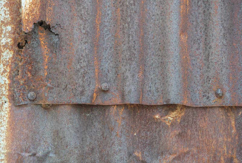 The Surface of the Galvanized Steel Sheet Roof that is Rusty Stock ...