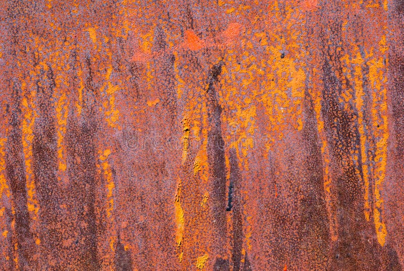 Surface of Rusty Iron with Remnants of Old Paint Texture Background ...