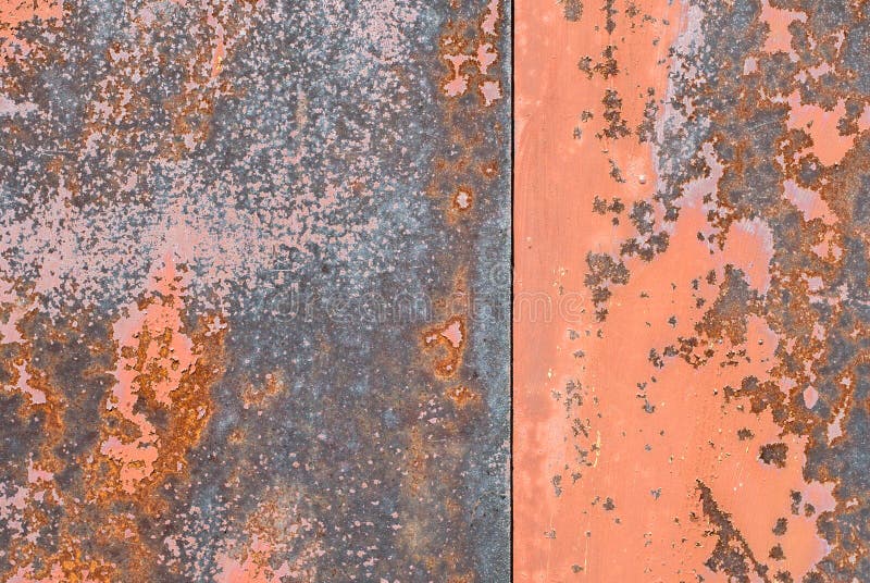 Surface of Rusty Iron with Remnants of Old Paint Texture Background ...