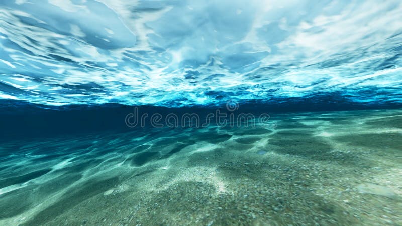 Surface of Sand Under Water Stock Illustration - Illustration of seabed ...