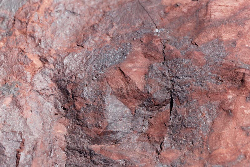 Surface of a Red Sandstone with Siliceous Particles Stock Image - Image ...