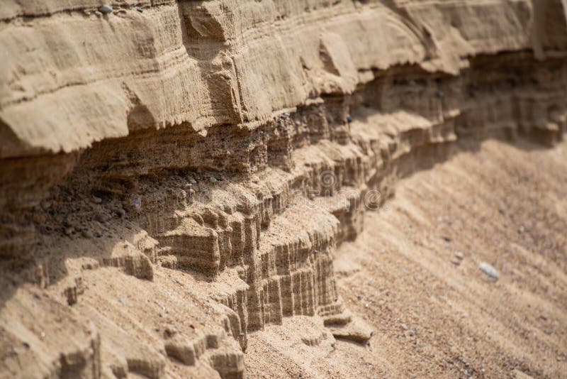Surface Sandy Shore. Close-up of Sandy Rock Stock Image - Image of ...