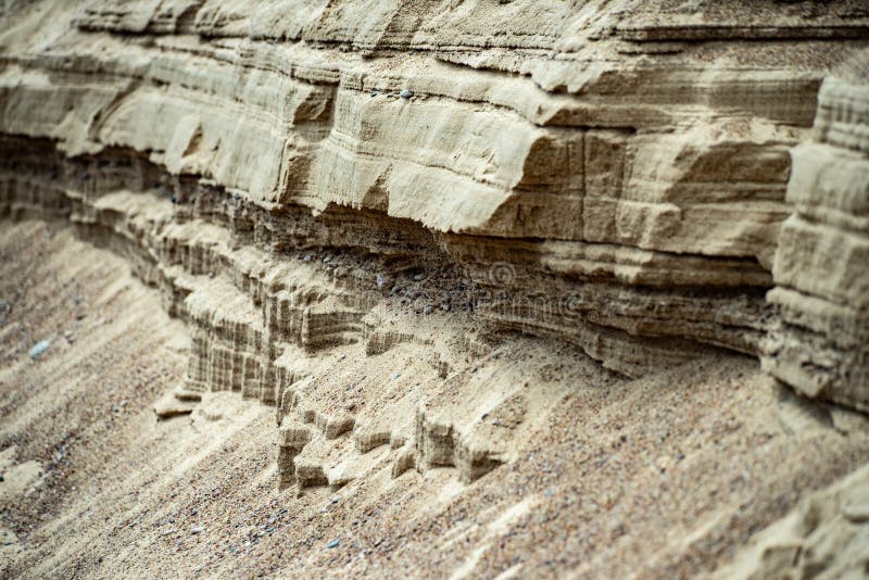 Surface Sandy Shore. Close-up of Sandy Rock Stock Photo - Image of ...