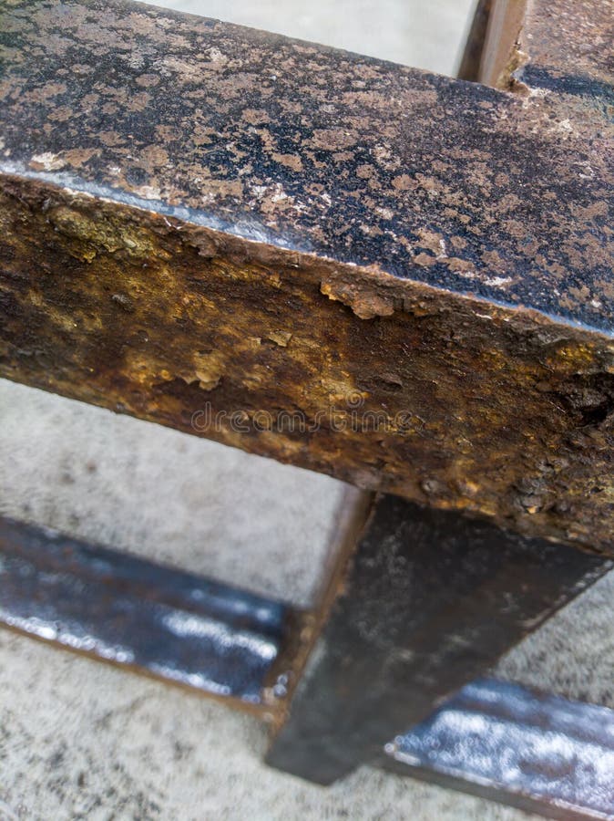 The Surface of the Scrap Metal that Has Been Rusted is Brown Stock ...