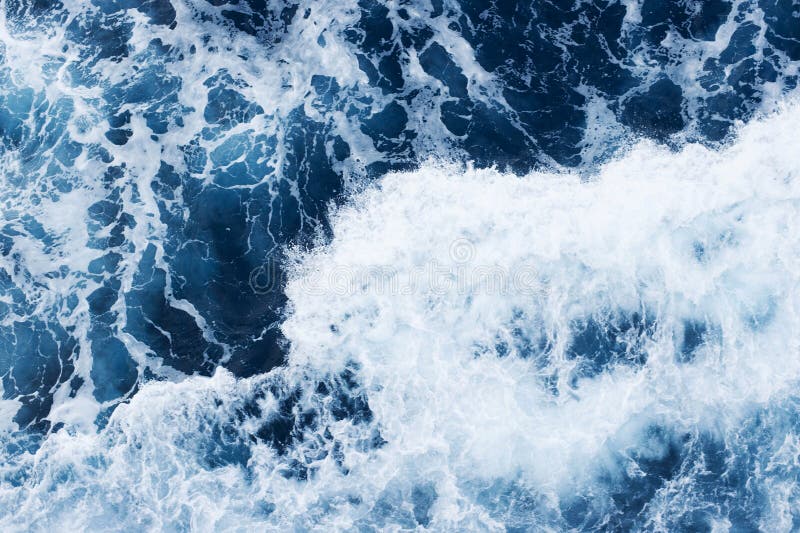 Surface of the Sea from Above. Stock Photo - Image of travel, navy ...