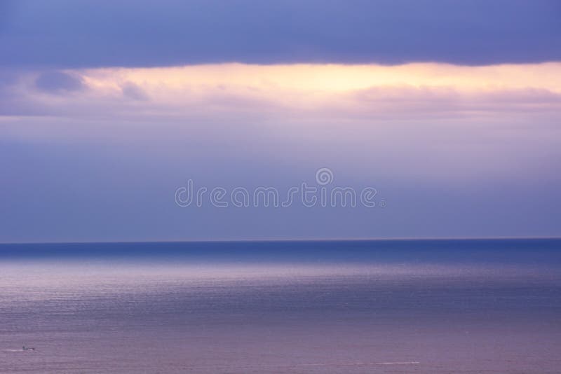 The Surface of the Sea at Dawn Stock Photo - Image of landscape ...