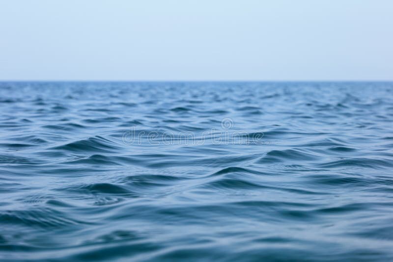 Surface of the Sea with Small Waves. Stock Image - Image of liquid ...