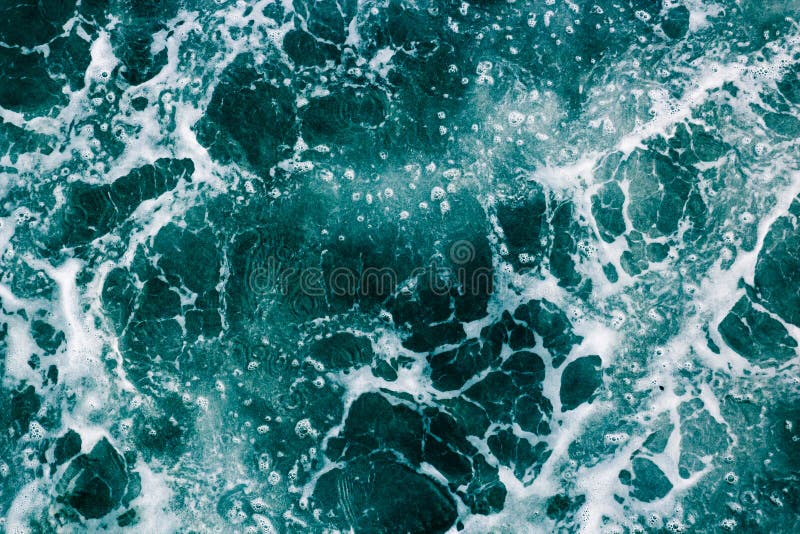 The Surface of the Sea with Waves, Splash, Foam and Bubbles, G Stock ...