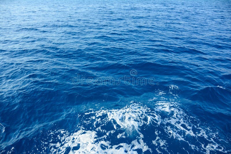 The Surface of Seawater with Small Waves, Ripples and Foam Stock Image ...