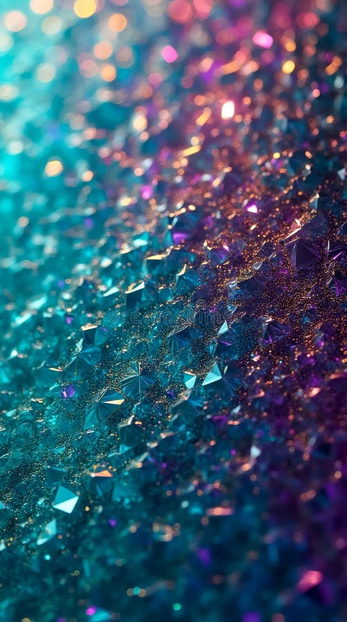 Surface Showcases An Intricate Array Of Small Textured Facets Reflecting Light In An Array Of