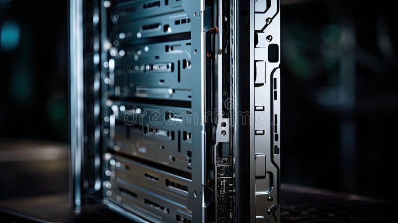 Surface Silver Back of Computer Stock Illustration - Illustration of ...