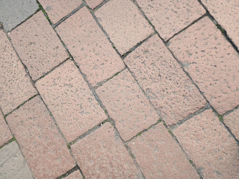 Surface Smooth Public Walkway Bricks Made of Stone Stock Photo - Image ...