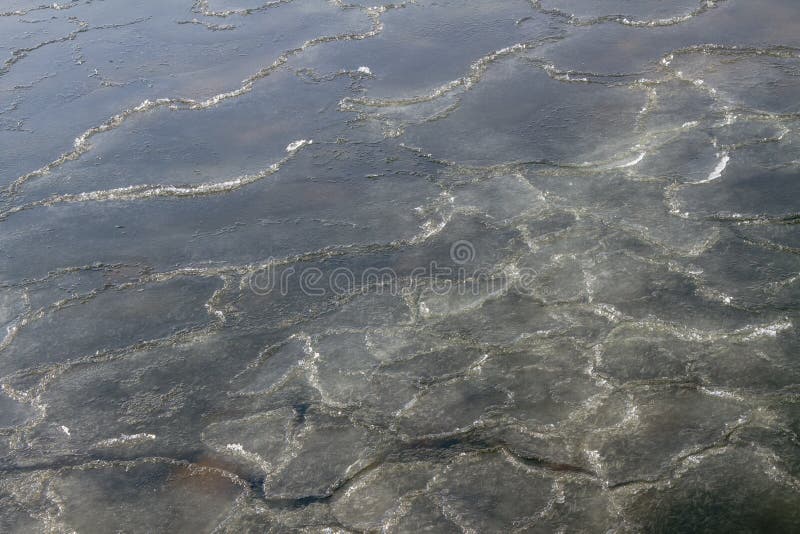 Snow Sludge On The Sea In The Spring Stock Photo - Image of beautiful ...