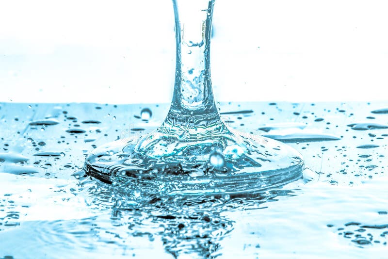 Surface the Soft Water and Water Splash Stock Image - Image of ...