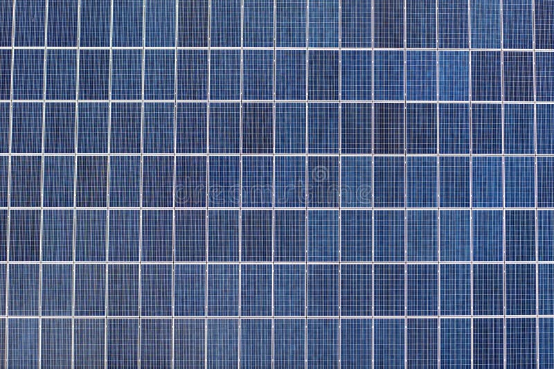 The Surface of Solar Panels, Horizontal Orientation. Energy Concept ...
