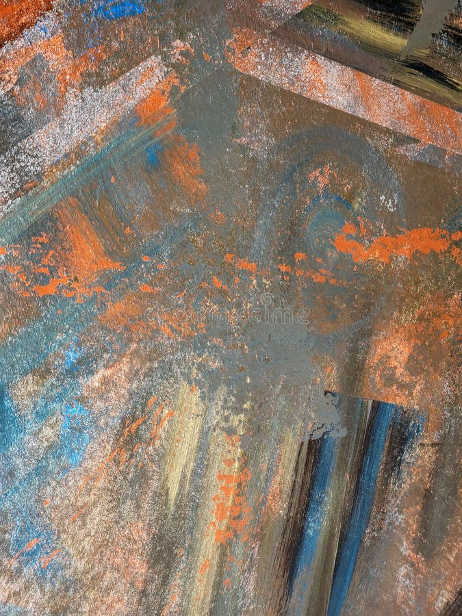 Surface Stained with Colored Paints. Wall Smeared with Paint Stock ...