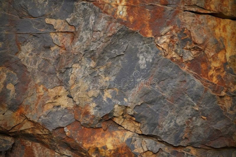 Surface Stone Rough Rusty Close Mountain Fragment Background Grunge Red ...