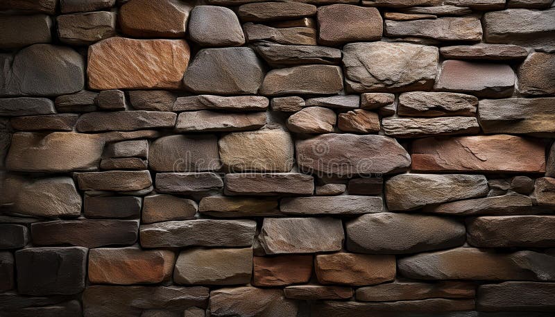 The Surface of a Stone Wall is Arranged To Form a Wall Stock ...
