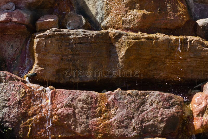 Surface Structure of Brown Shades of Natural Stone Outdoors in Nature ...