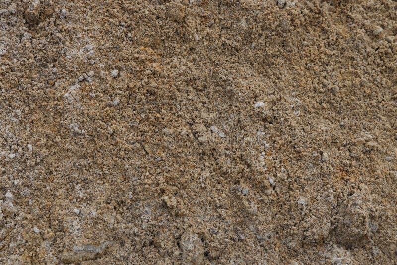 Surface Structure of River Sand. Large River Sand at a Construction ...