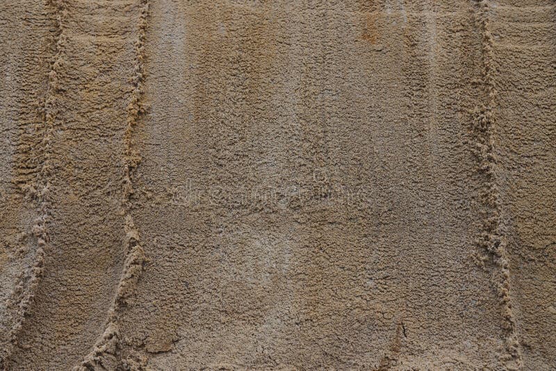 Surface Structure of River Sand. Large River Sand at a Construction ...