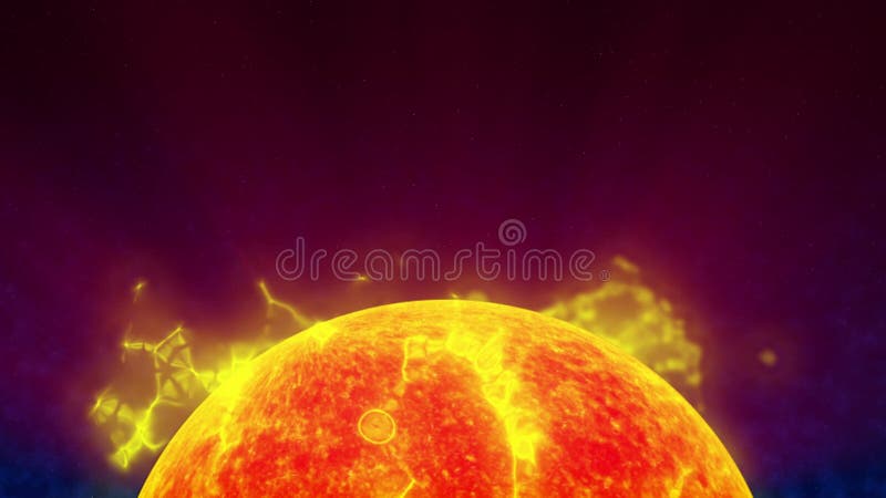 The surface of the sun 4k stock footage. Video of science - 198576218