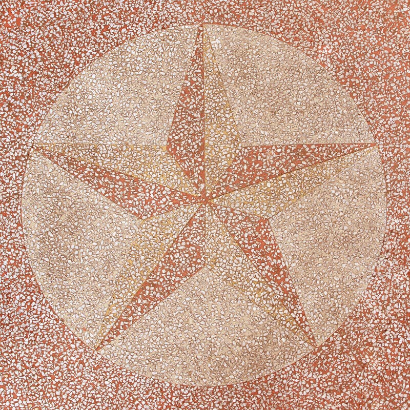 Surface of Terrazzo Floor is Decorated with Star Stock Image - Image of ...