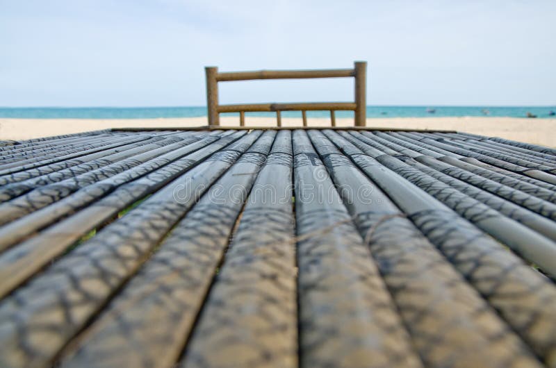 Surface Texture of Bamboo Table Stock Image - Image of table, selective ...