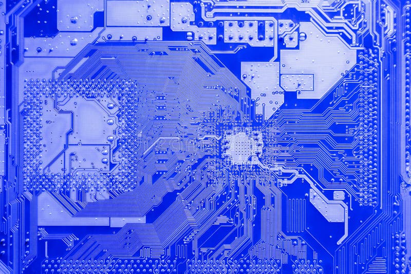 Close-up Image of the Back Part of Computer`s Motherboard Stock Photo ...