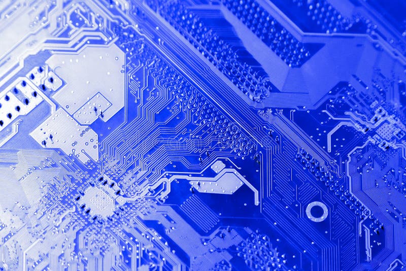 Close-up Image of the Back Part of Computer`s Motherboard Stock Photo ...