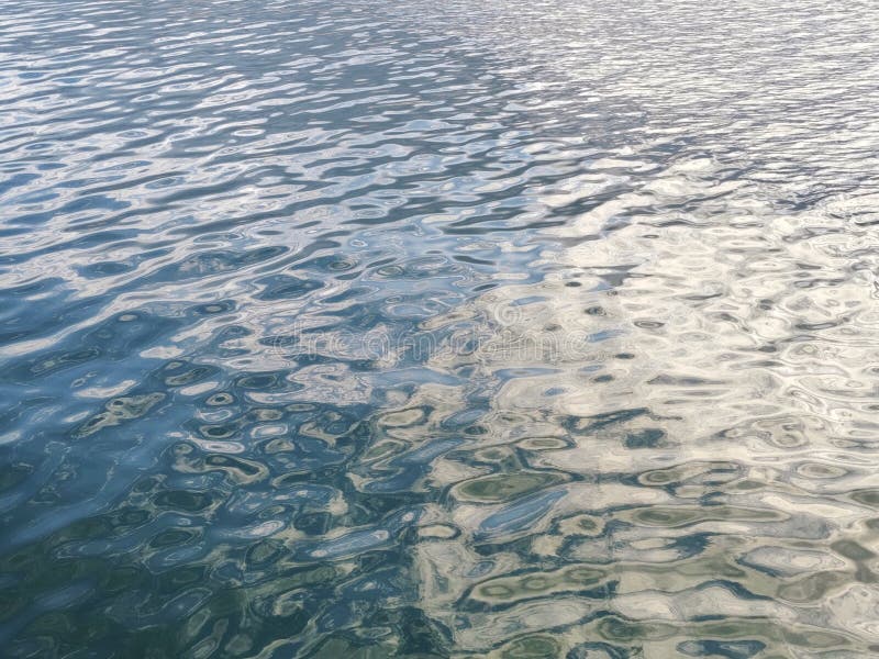 Surface and Texture of Blue Turquoise Sea Water with Sunlight ...