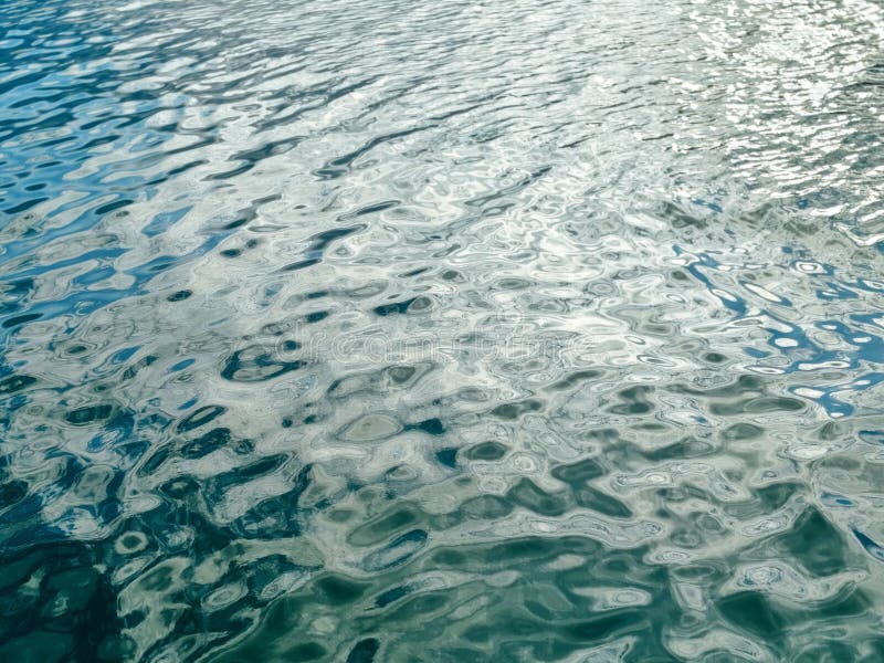 Surface and Texture of Blue Turquoise Sea Water with Sunlight ...