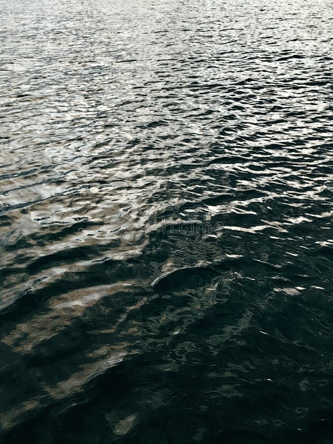 Surface and Texture of Blue Turquoise Sea Water with Sunlight ...