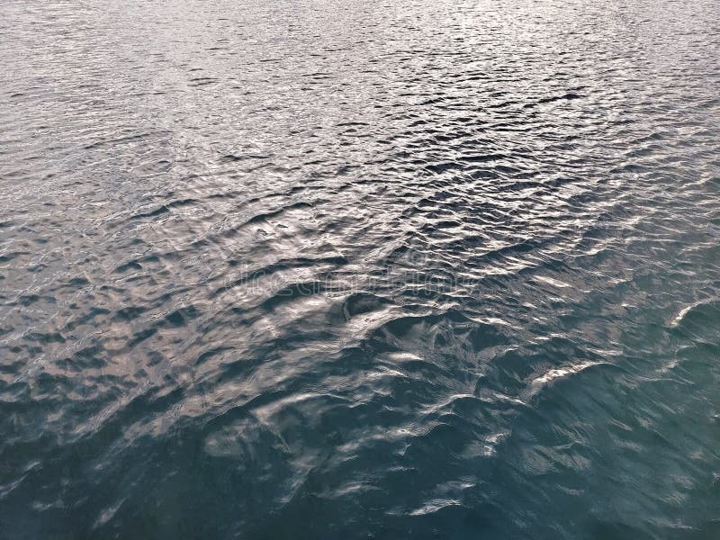 Surface and Texture of Blue Turquoise Sea Water with Sunlight ...