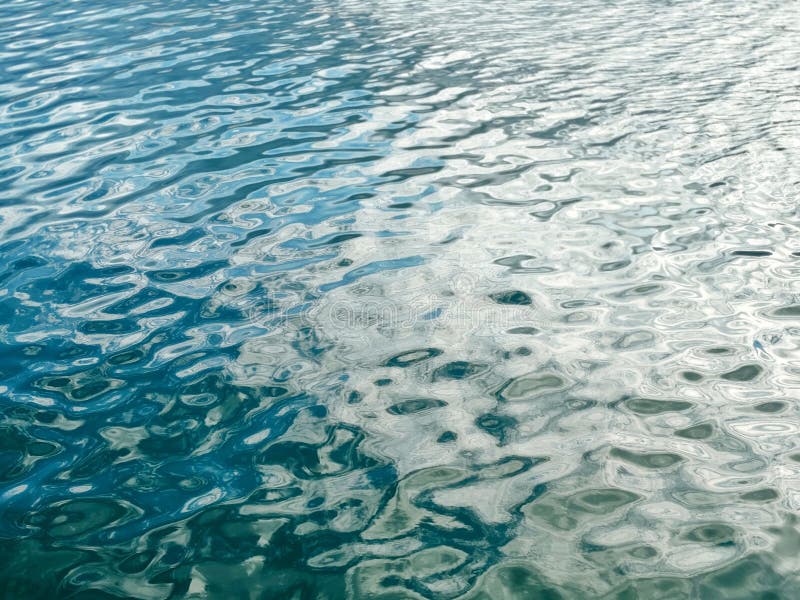 Surface and Texture of Blue Turquoise Sea Water with Sunlight ...