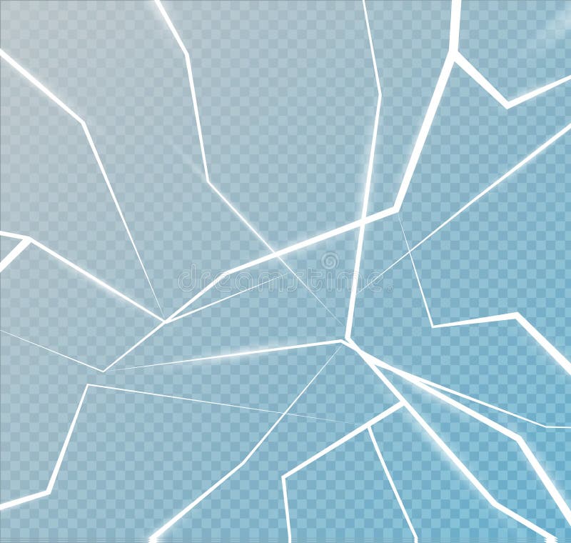 The Surface Texture is Cracked on Ice, Isolated on a Transparent ...