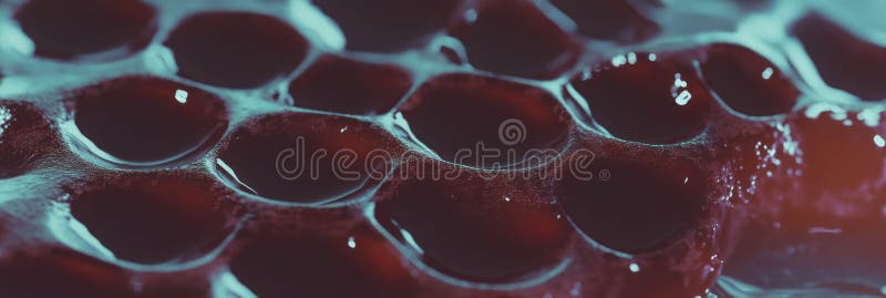 Surface Texture of Dark Brown Cone Wafer Showcasing Hexagonal Patterns ...