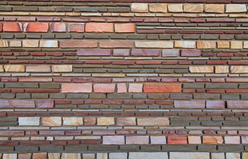 Surface and Texture of Multy-colored Colorful Decorative Stone Wall ...