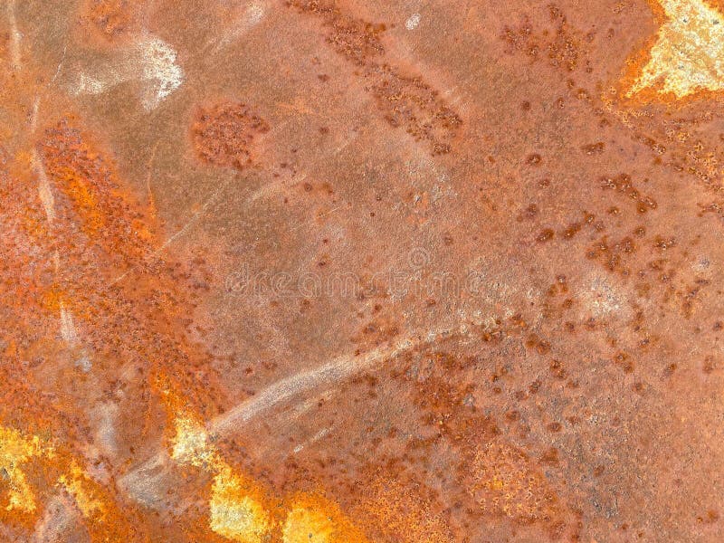 Surface Texture of Old Scratched Ginger Rusty Oxidized Bad Iron ...