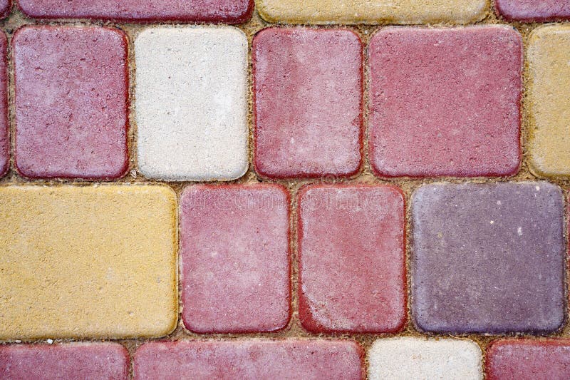 Surface Texture Paving Slabs Made of Bricks Stock Photo - Image of ...