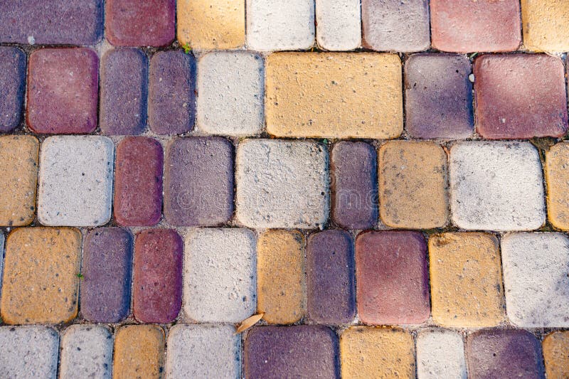 Surface Texture Paving Slabs Made of Bricks Stock Photo - Image of ...