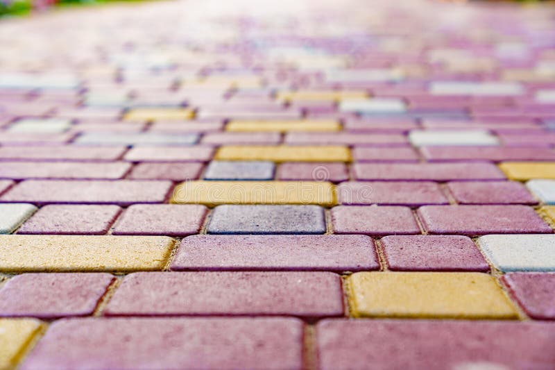 Surface Texture Paving Slabs Made of Bricks Stock Photo - Image of ...