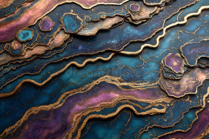 Surface Texture Resembling a Polished Opal Stone in the Background ...