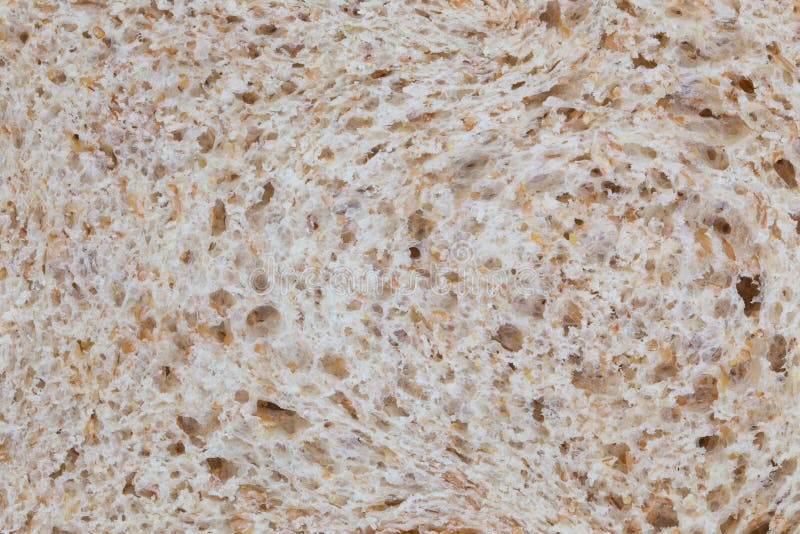 Surface Texture of Slice Whole Wheat Bread Stock Image - Image of ...