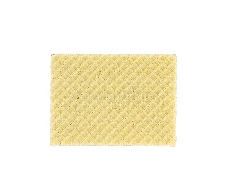 The Surface Texture of Waffles Isolated on a White Background. Stock ...