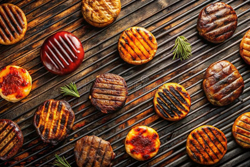 Surface Textures Perfect Grill Lines or Glistening Glaze Stock ...