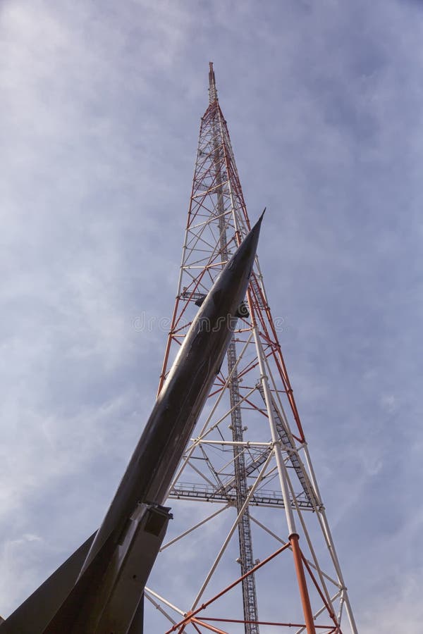 Rocket and antenna stock photo. Image of rocket, antena - 137099738