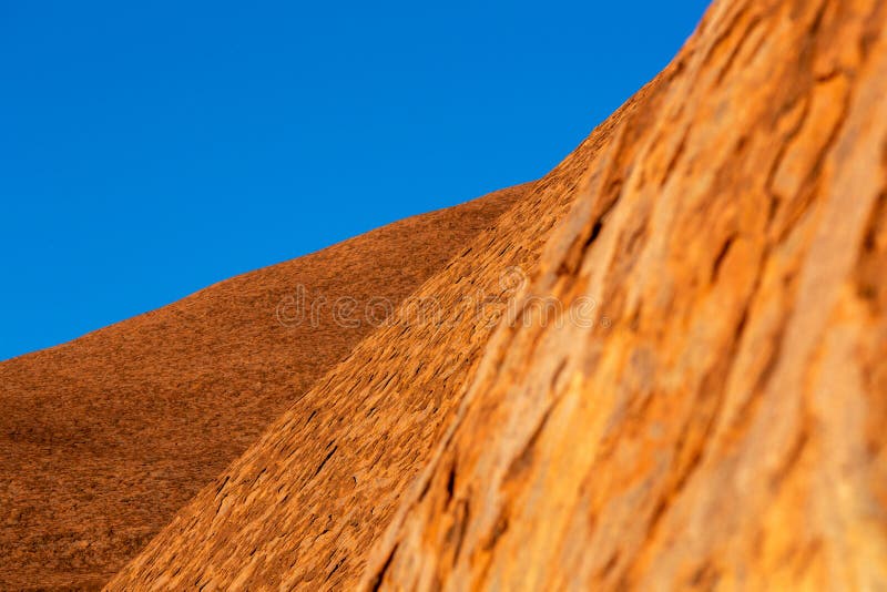 Surface of Uluru Monolit, Ayers Rock, Red Center, Australia Editorial ...
