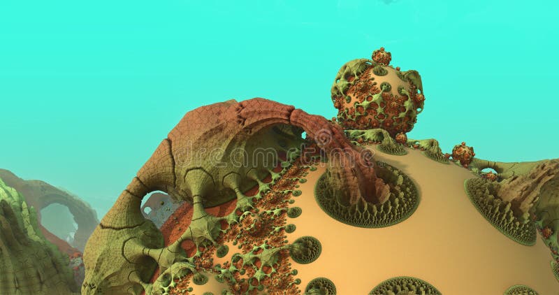 The Surface of an Virus or an Alien Planet 3d Rendering Stock ...