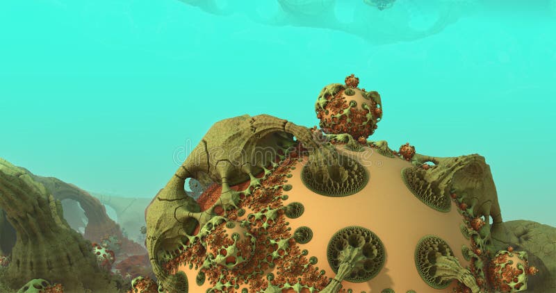 The Surface of an Virus or an Alien Planet 3d Rendering Stock ...